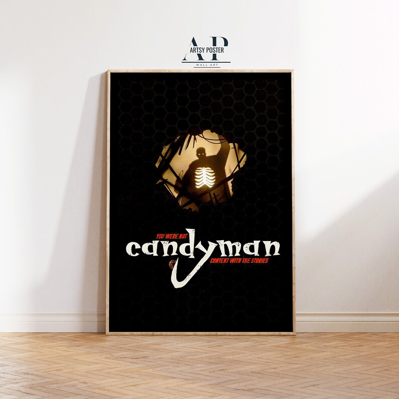 Candyman Poster, Horror Movie Art Print, Urban Legend Fan Art, Scary ...