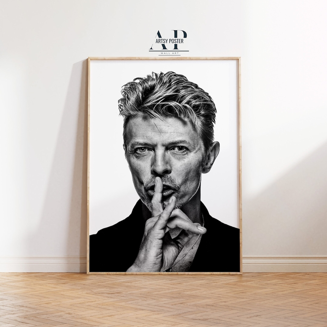 David Bowie Poster - Ziggy Stardust Art Print - Vintage Rock Icon ...