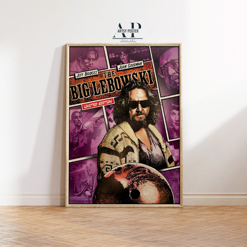 The Big Lebowski Poster: Cult Classic Movie Art Print - Etsy