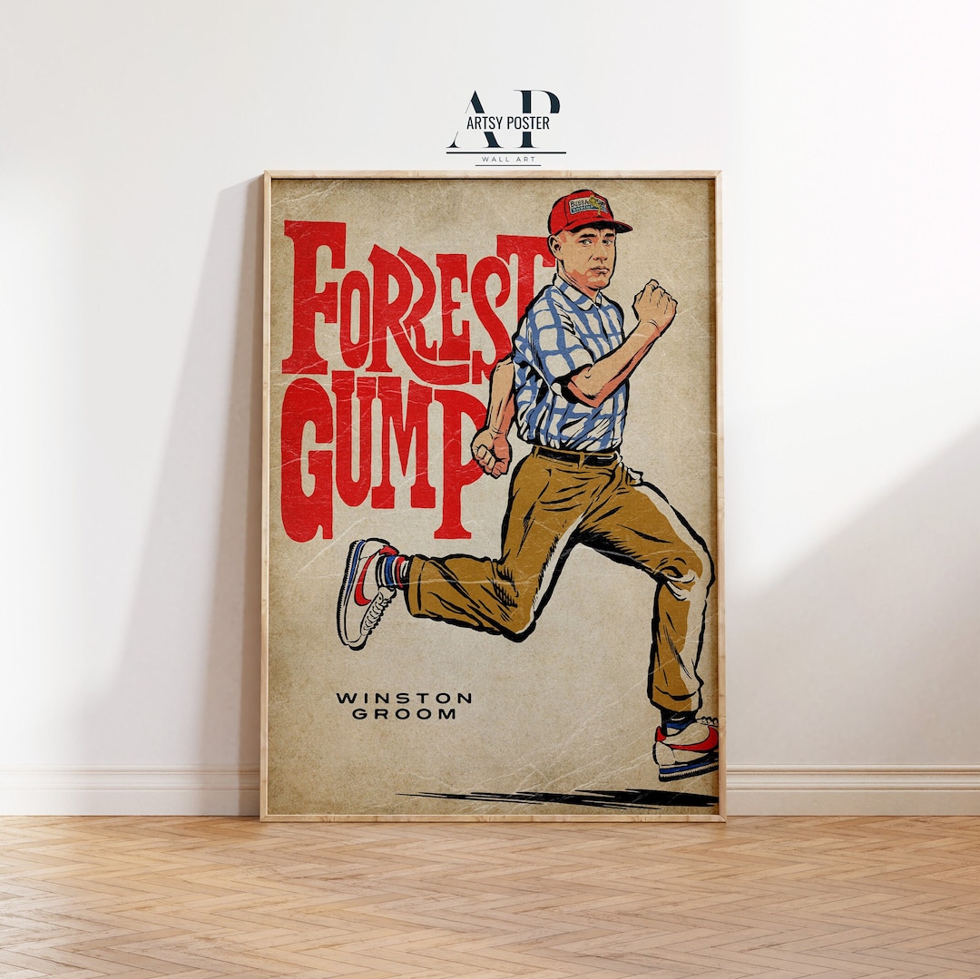 Forrest Gump Poster, Classic Movie Art Print, Tom Hanks Wall Decor for ...