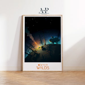Outer Wilds Game Map Poster: Sci-fi Space Exploration Art - Etsy