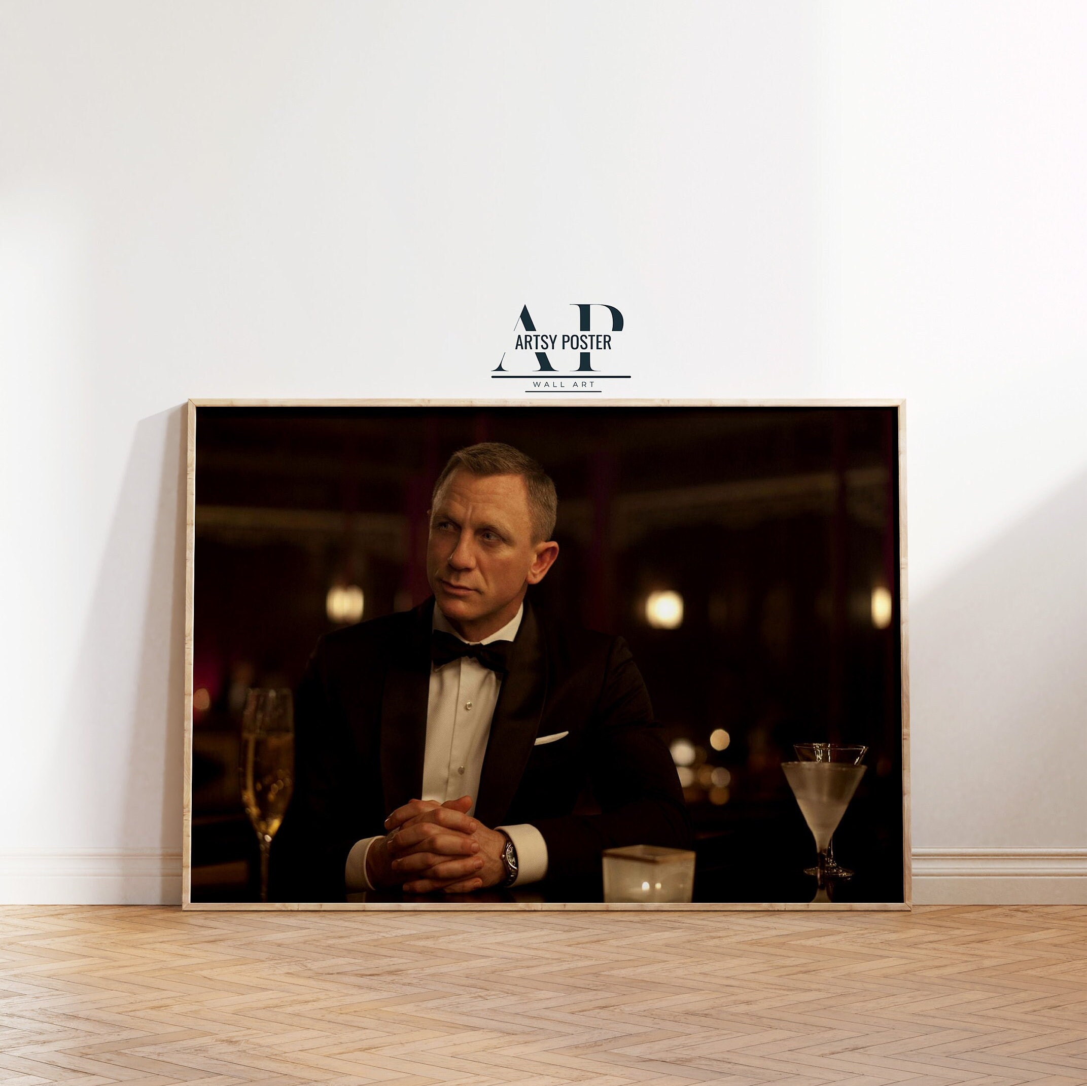 Daniel Craig Poster, James Bond Wall Art, Fine Art Print, Home Wall ...