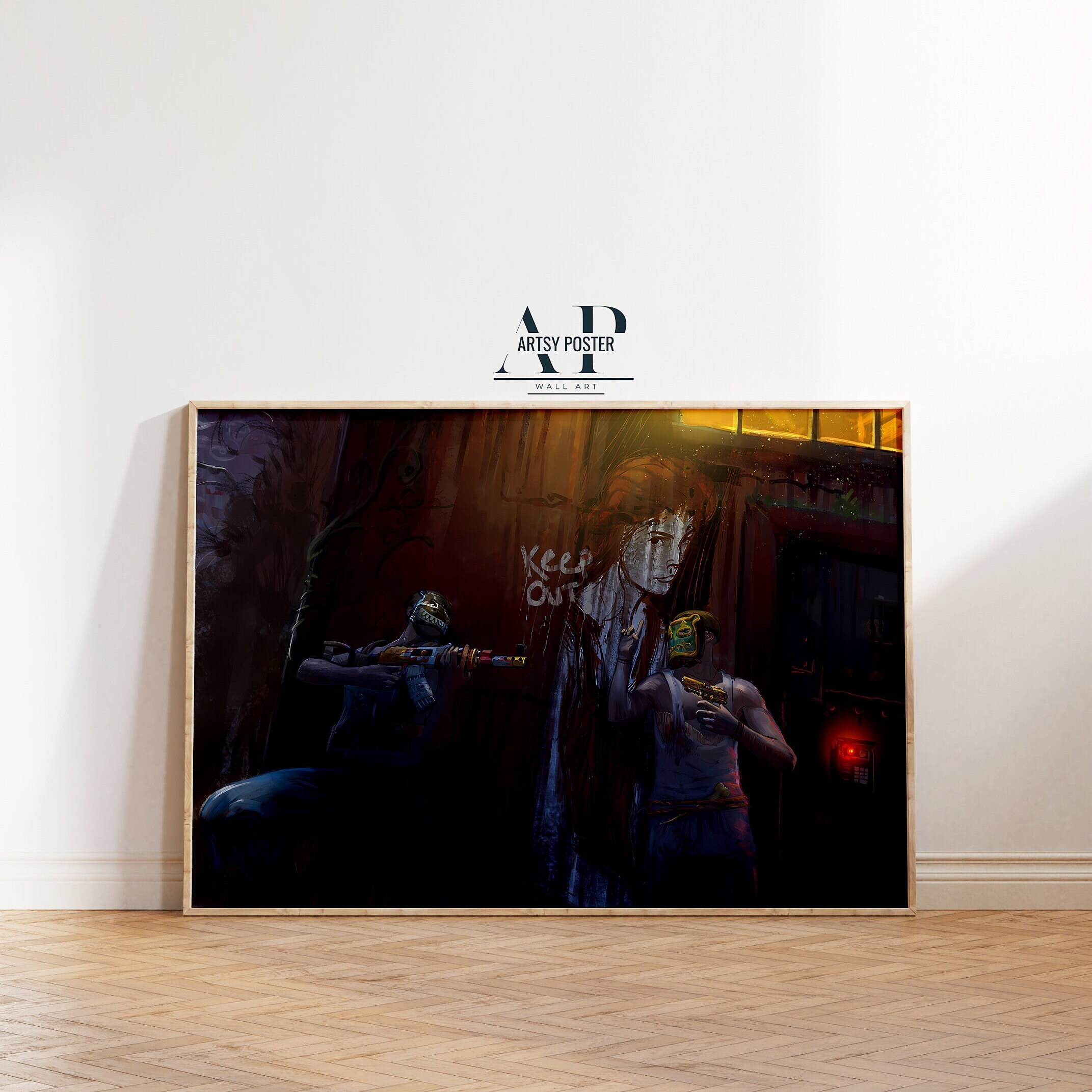 Rust Game Poster, Survival Video Game Wall Art, Rustic Decor for Gamers ...