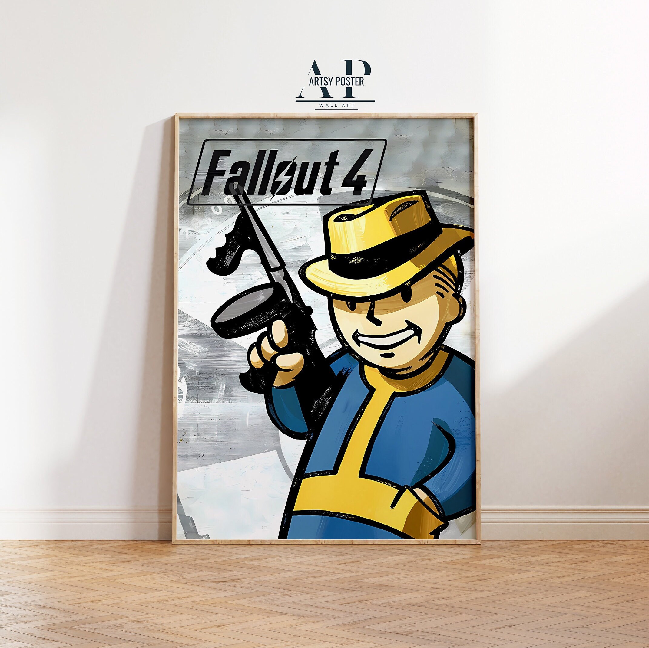 Fallout 4 Video Game Poster, Wasteland Explorer Wall Art, Fine Art ...