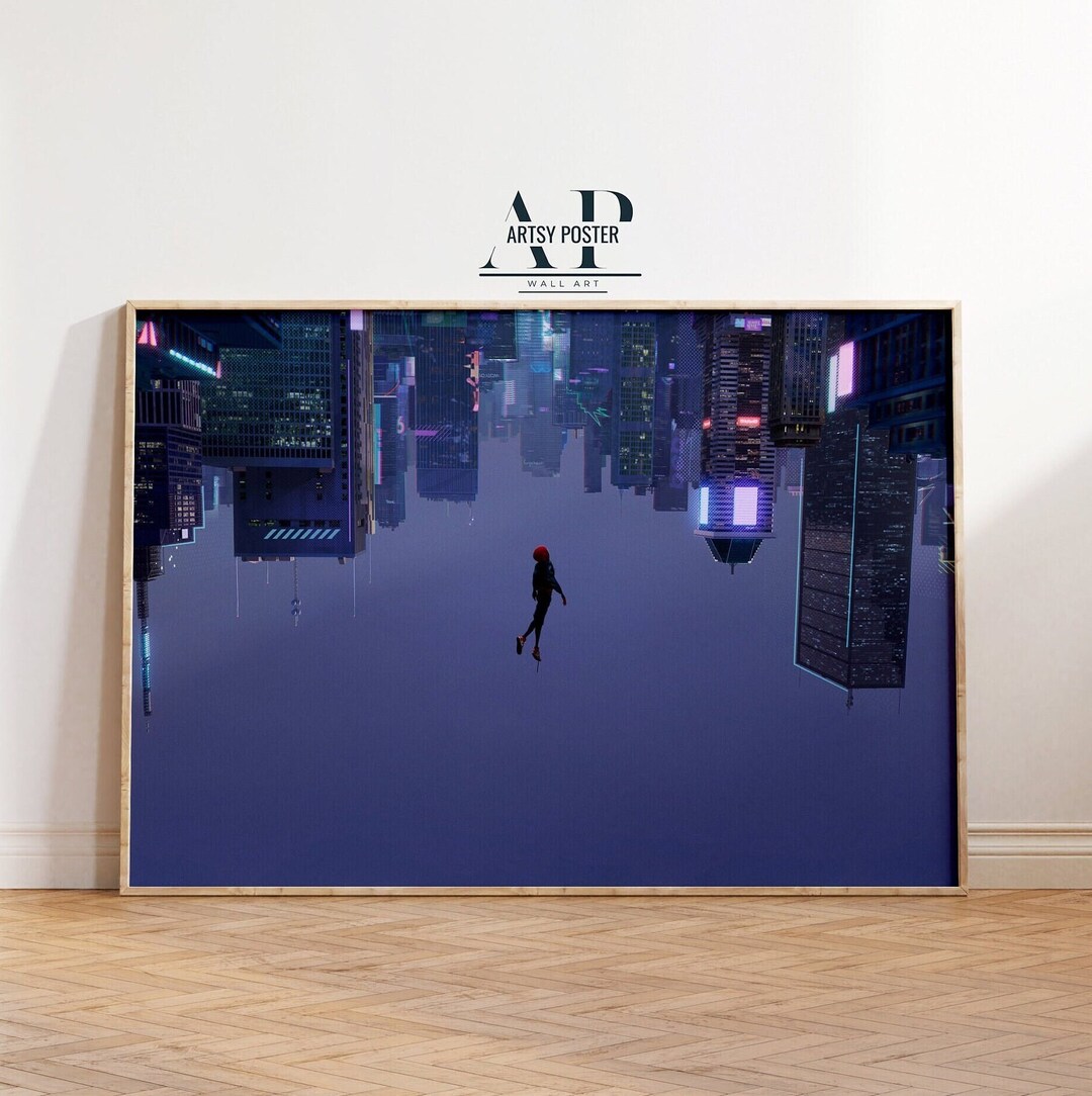 Spider-man Into the Spider-verse Poster - Animated Superhero Wall Art ...