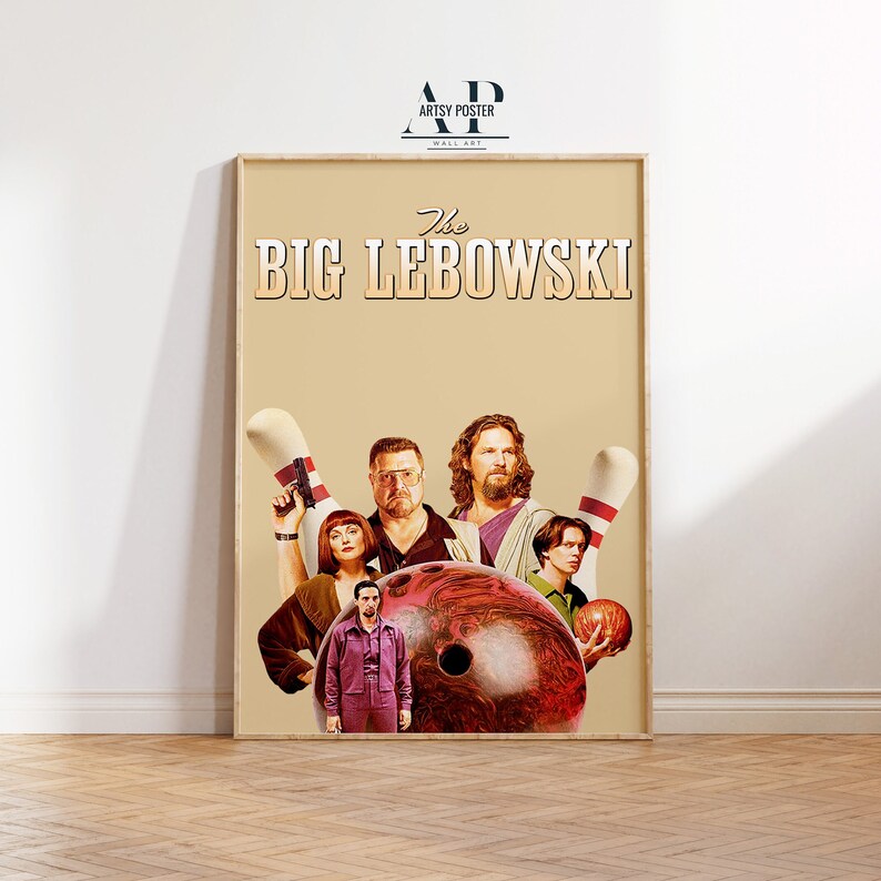 The Big Lebowski Movie Poster: Cult Classic Film Print - Etsy
