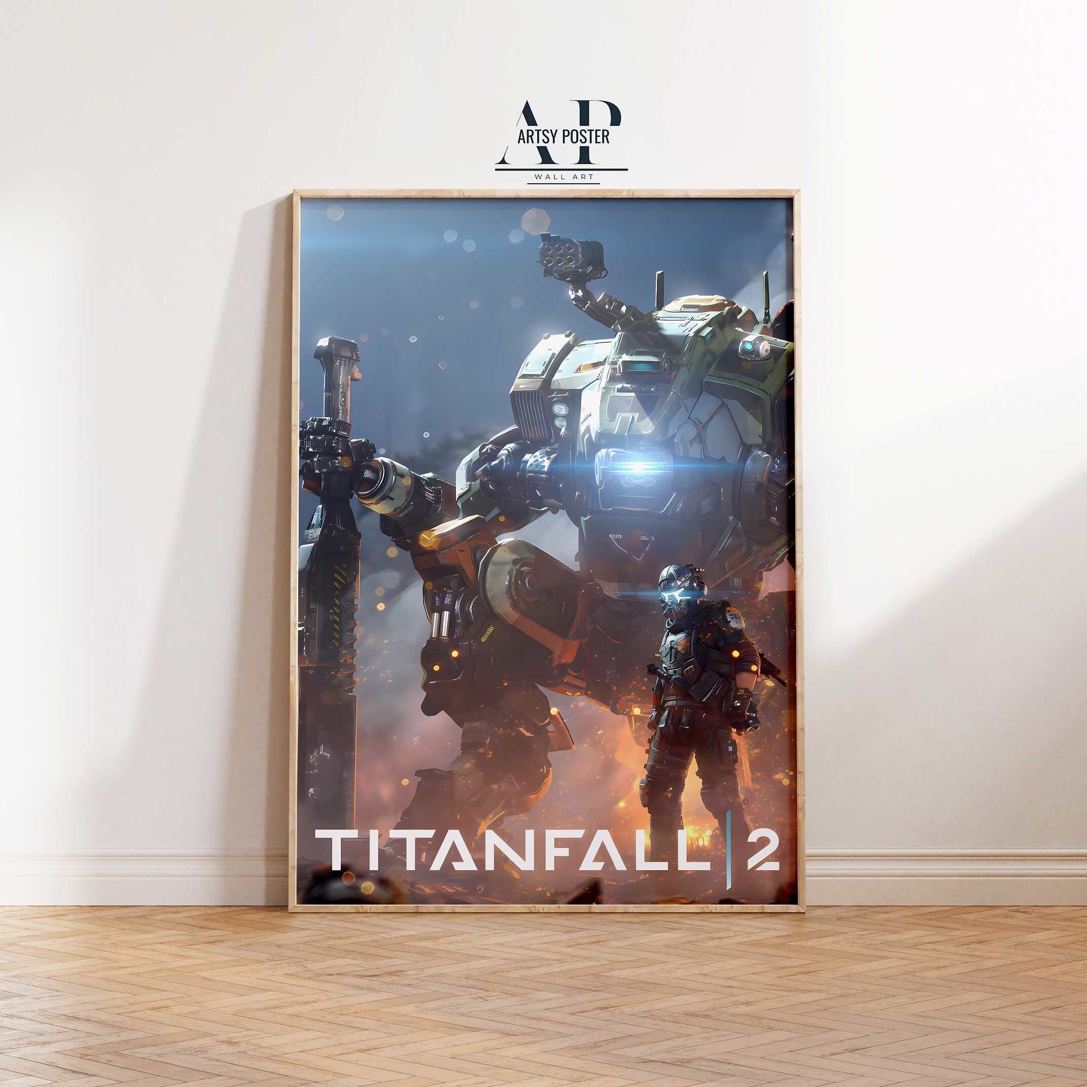 Titanfall 2 Game Poster, Jack Cooper Wall Art, Gaming Room Decor, High ...