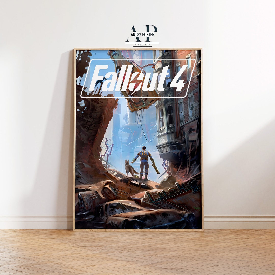 Fallout 4 Poster, Video Game Wall Art, Gaming Room Decor, Fine Art ...