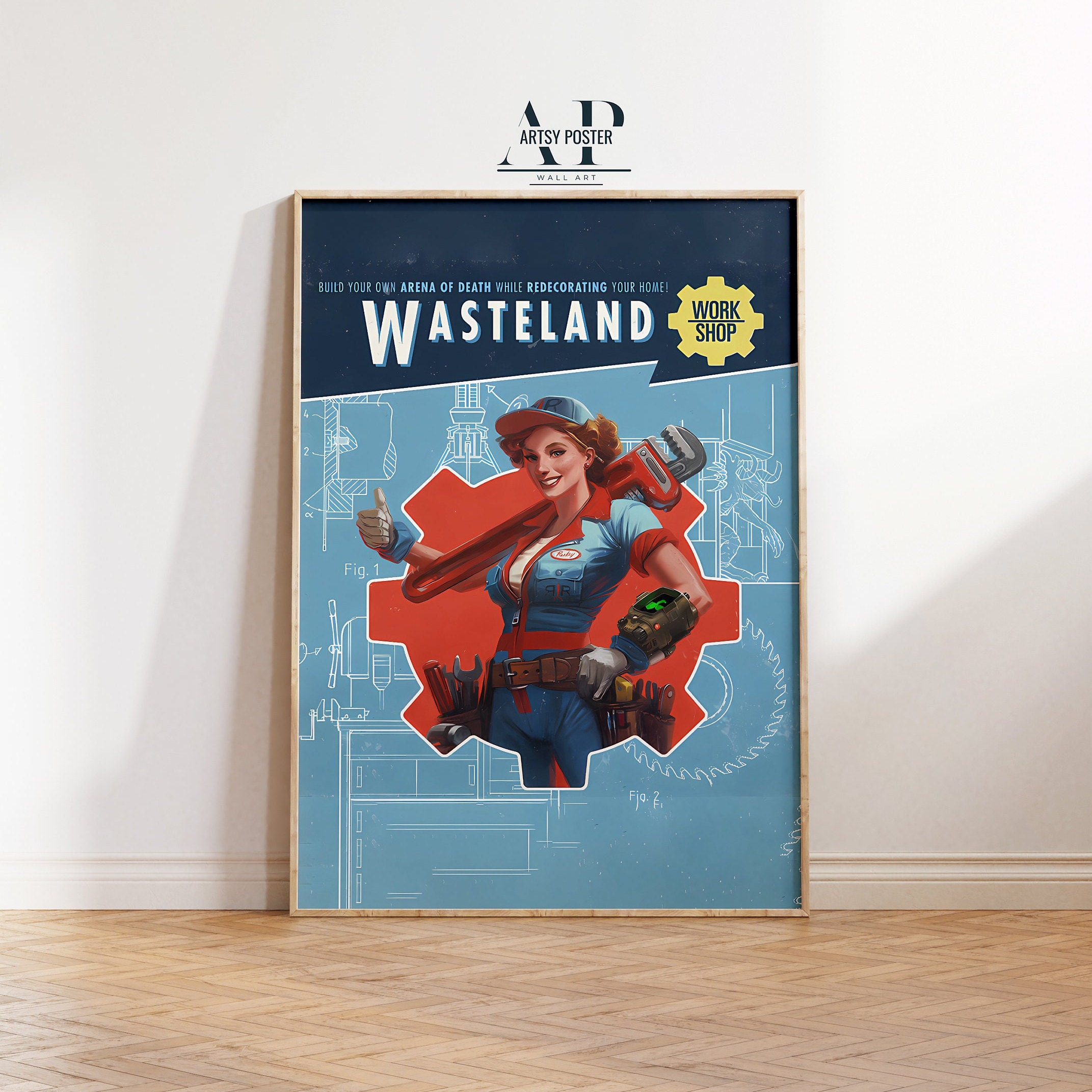 Fallout 4 Game Poster, for Harbor Art, Video Game Wall Decor, Perfect ...