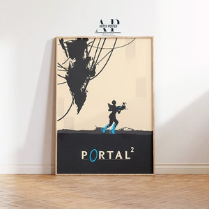 Portal 2 Poster, Unique Video Game Wall Art, High Quality Print ...