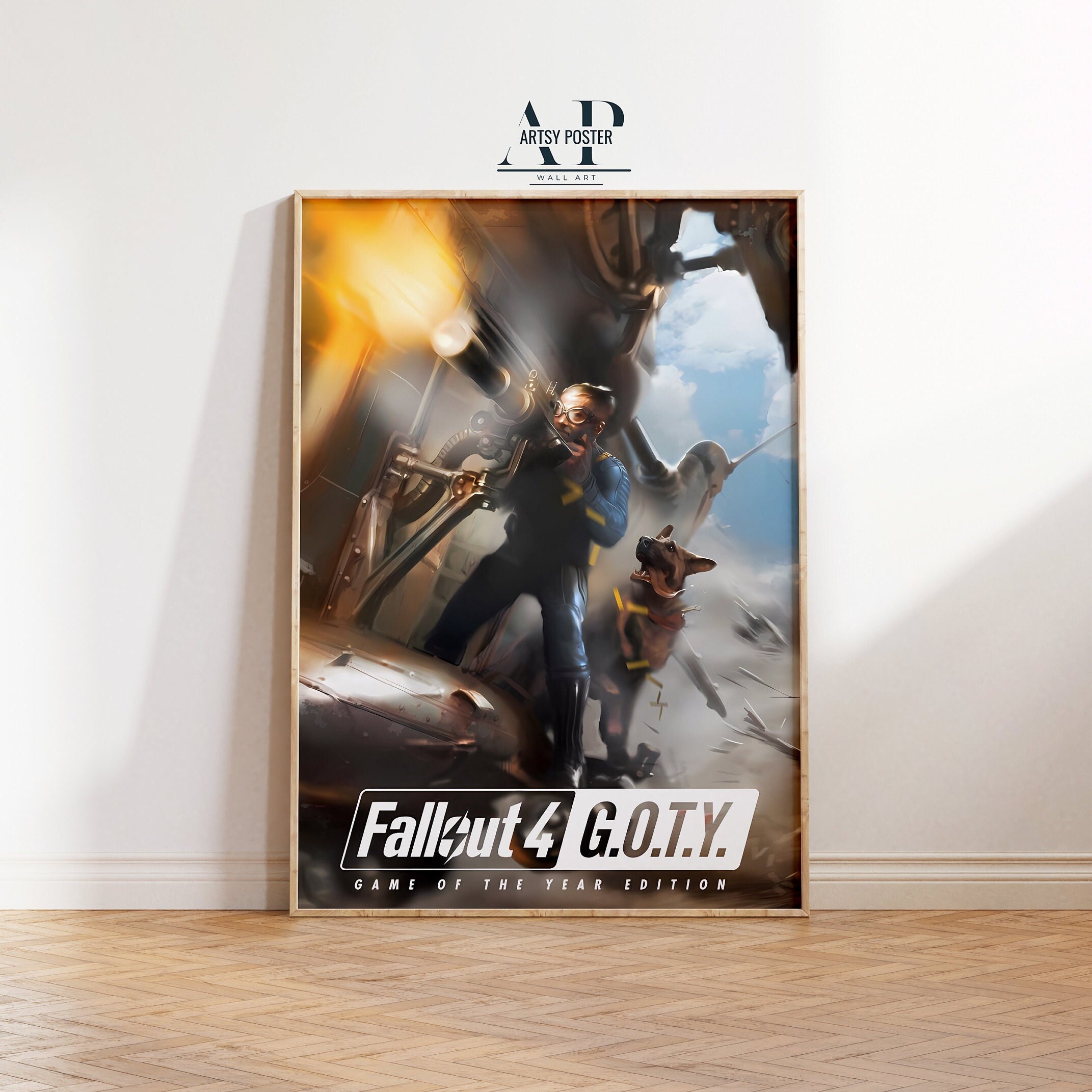 Fallout 4 Video Game Poster, Wasteland Explorer Wall Art, Fine Art ...