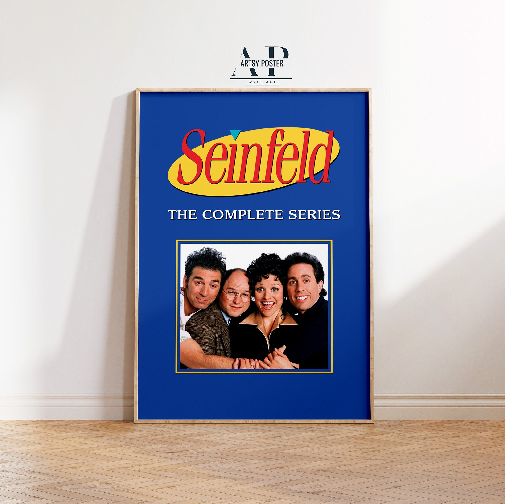Seinfeld TV Show Poster, Retro Comedy Series Print, Jerry, Elaine ...