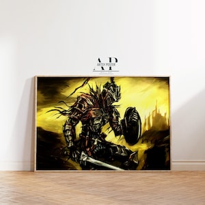 Dark Souls Game Poster, Epic Fantasy Wall Art, Gamer Wall Decor, High ...