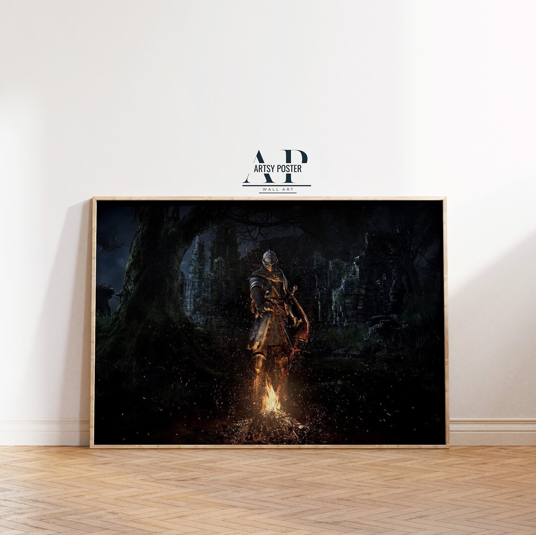 Dark Souls Game Poster, Epic Fantasy Wall Art, Gamer Wall Decor, High ...