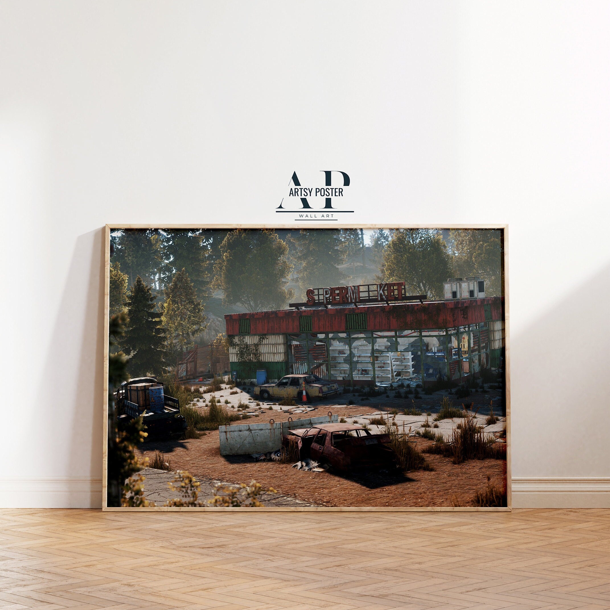 Rust Game Poster, Survival Video Game Wall Art, Rustic Decor for Gamers ...