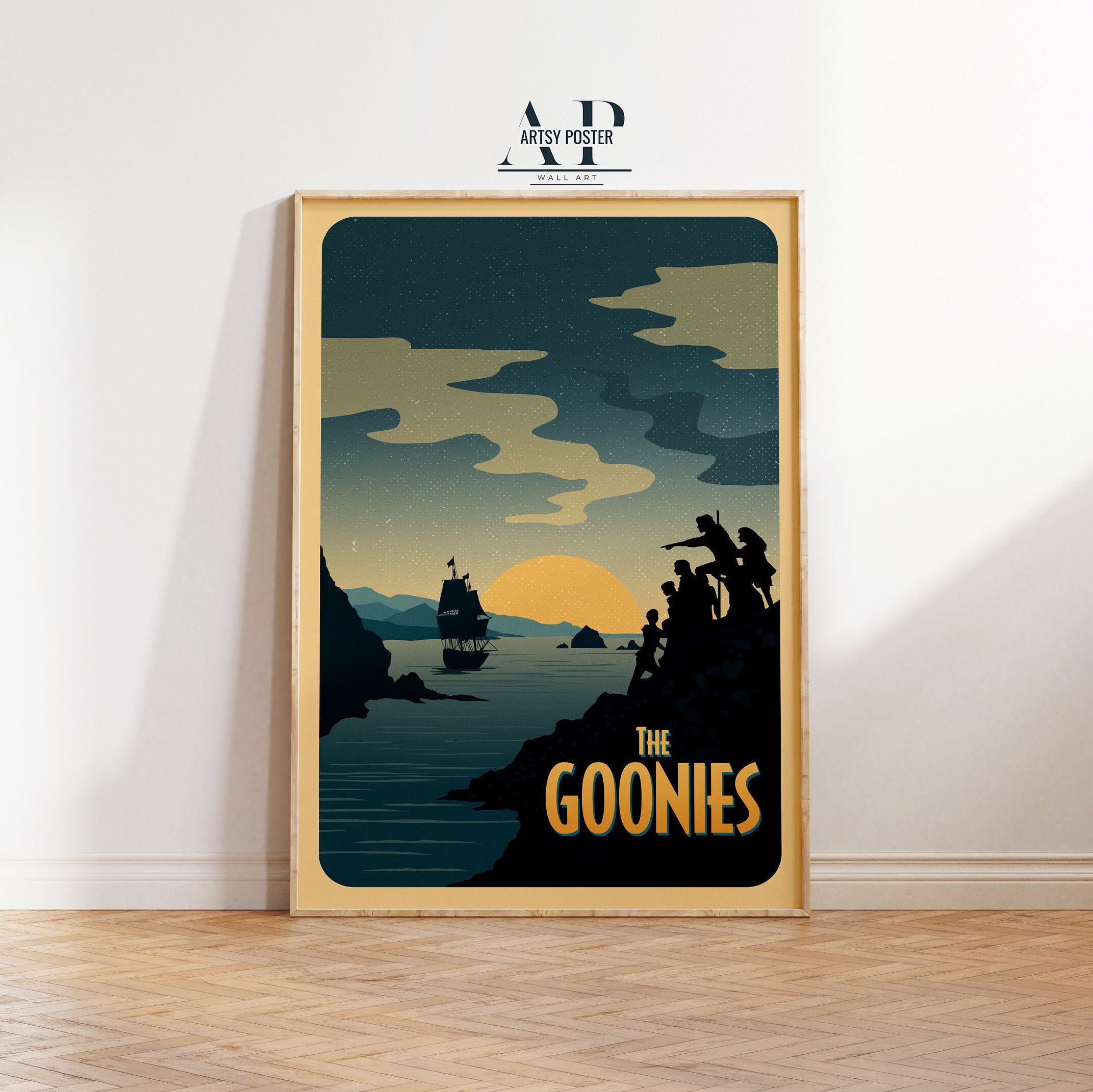 The Goonies Movie Poster Classic 80s Adventure Film Art Print, Wall ...