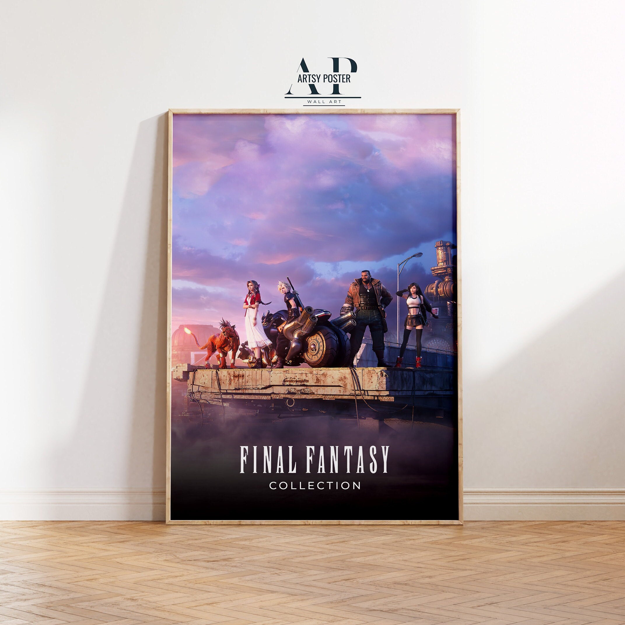 Final Fantasy VII Game Poster, Classic RPG Game Art Print Cloud Strife ...