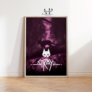 Stray Game Poster: Cyber City Cat Adventure Art Print - Etsy