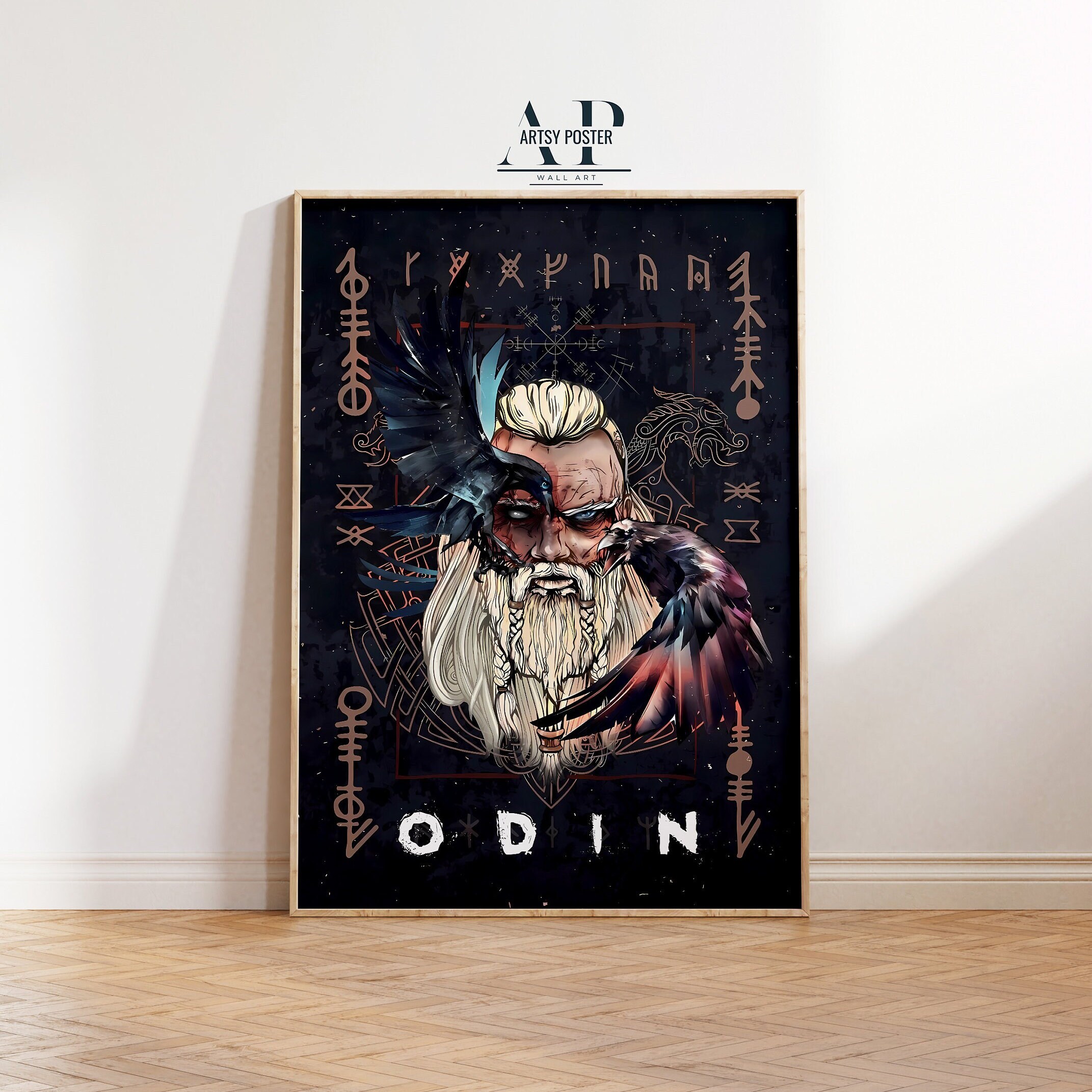 Thor Poster: Norse Mythology Viking Art Print - Etsy