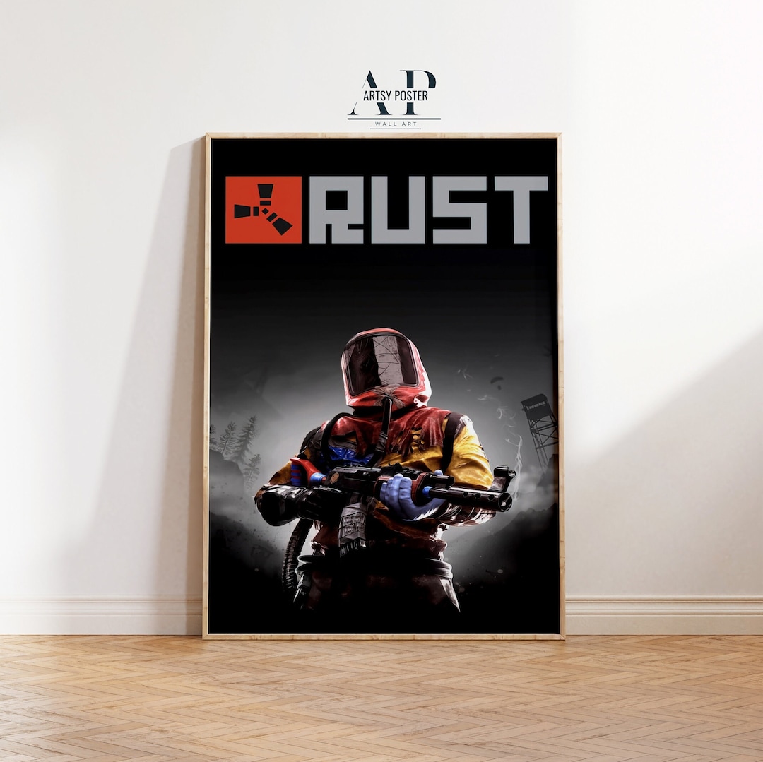 Rust Game Poster: Survival Video Game Wall Art - Etsy