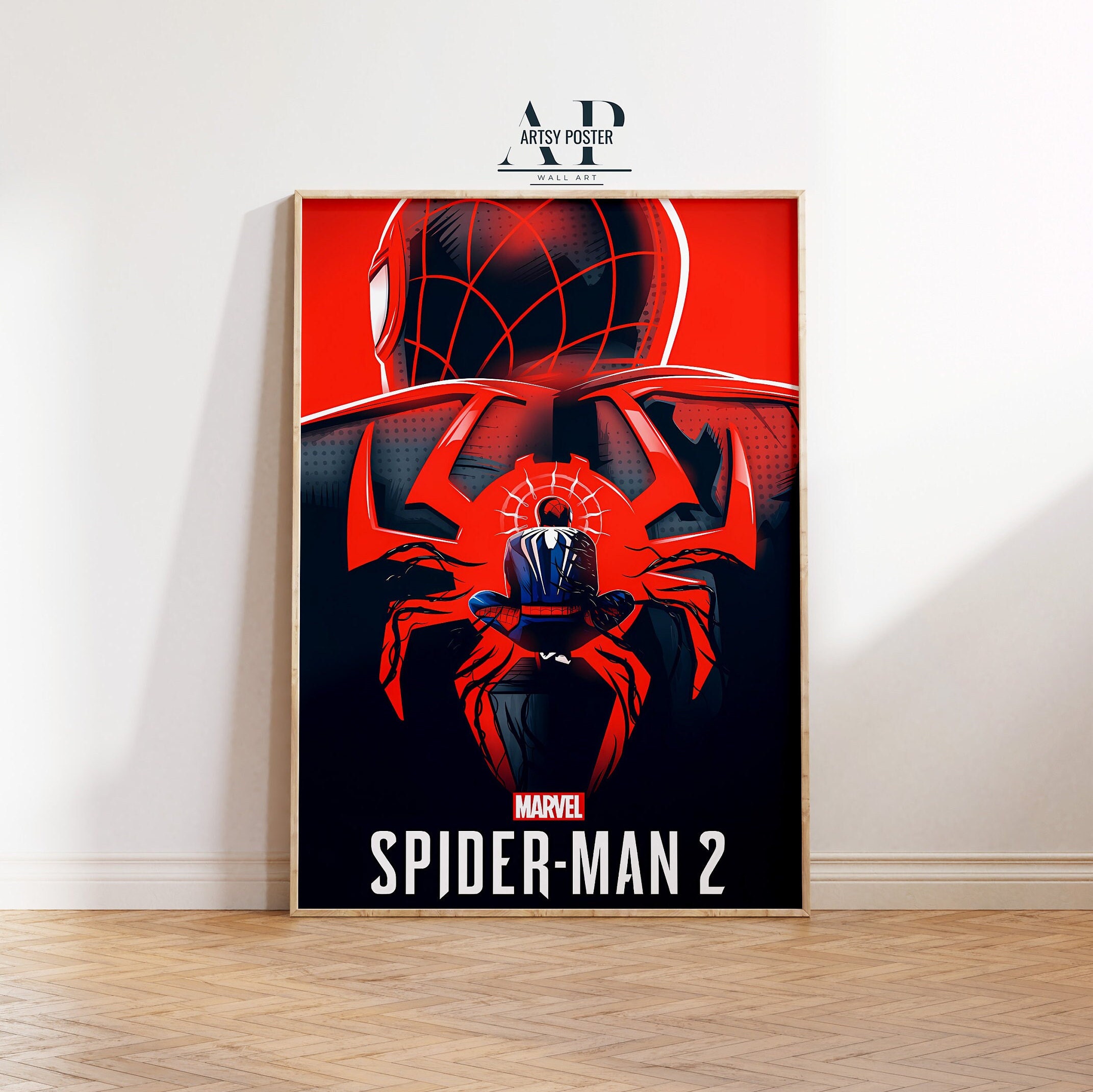 Spiderman 2 Game Poster, Superhero Wall Art, Fine Art Print, Gaming ...
