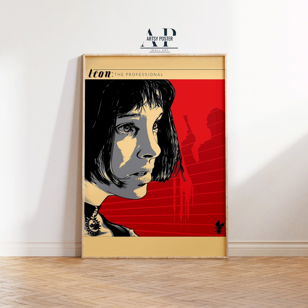 Leon the Professional Movie Poster, Classic Film Art Print, Cult Movie ...