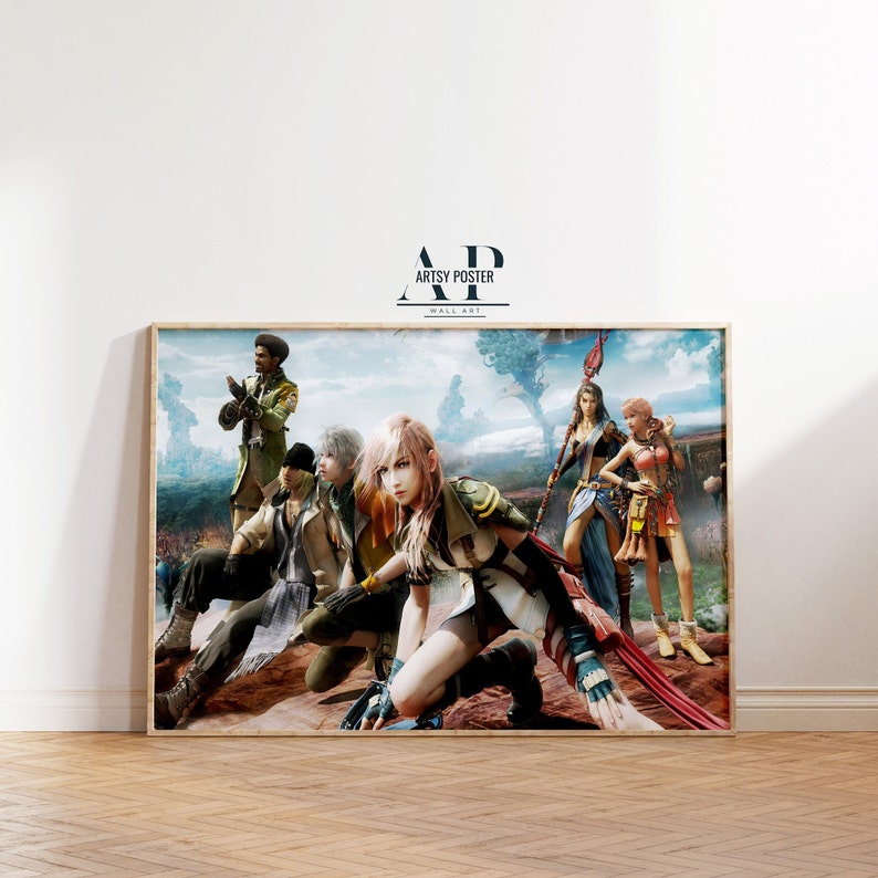 Final Fantasy Game Poster, FFXIV Wall Art, Gamer Wall Decor, High ...