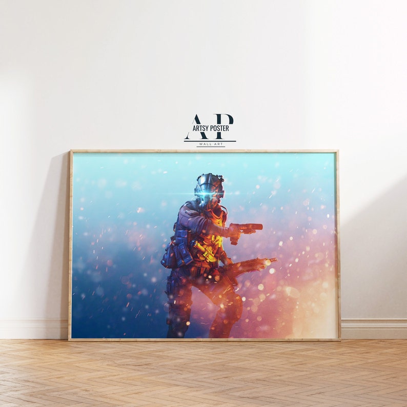 Titanfall 2 Game Poster, Jack Cooper Wall Art, Gaming Room Decor, High ...