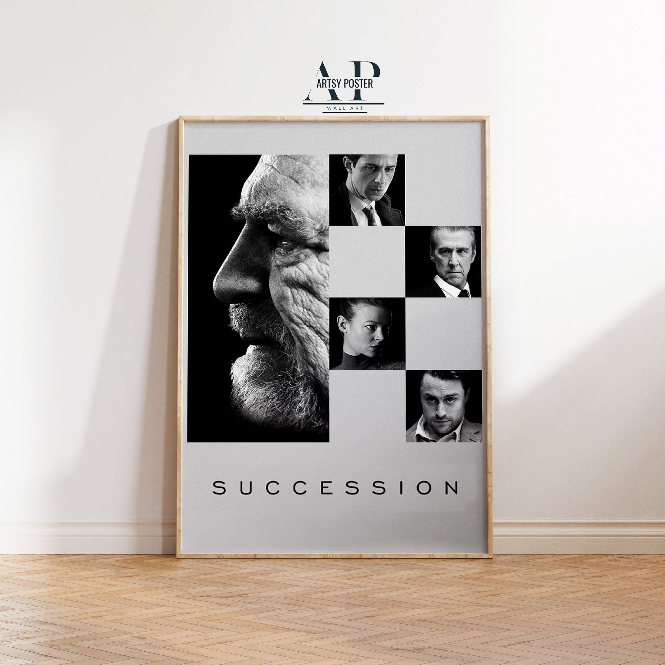 Succession TV Show Poster, Jeremy Strong Wall Art, Roy Family Drama ...