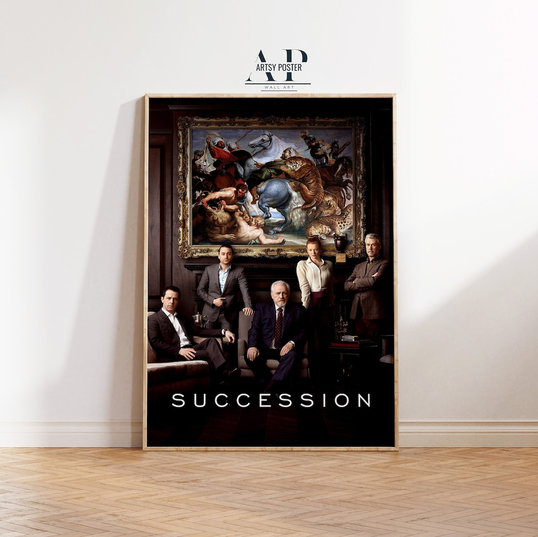 Succession TV Show Poster, Jeremy Strong Wall Art, Roy Family Drama ...
