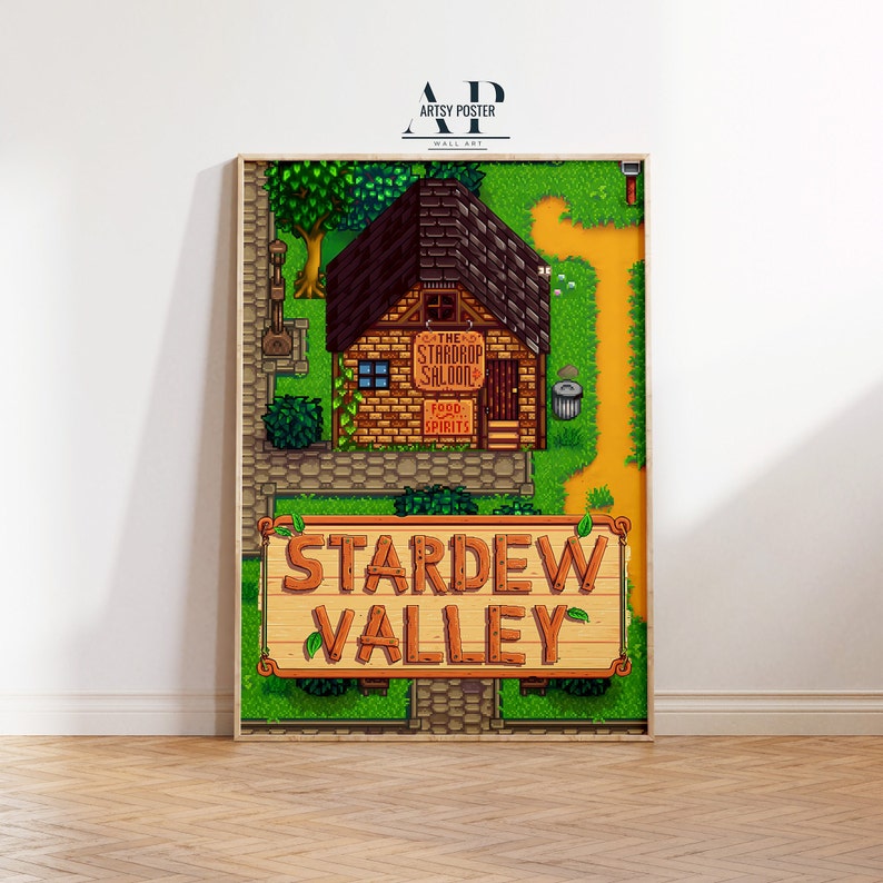 Stardew Valley Poster: Watercolor Farming Game Art Print - Etsy