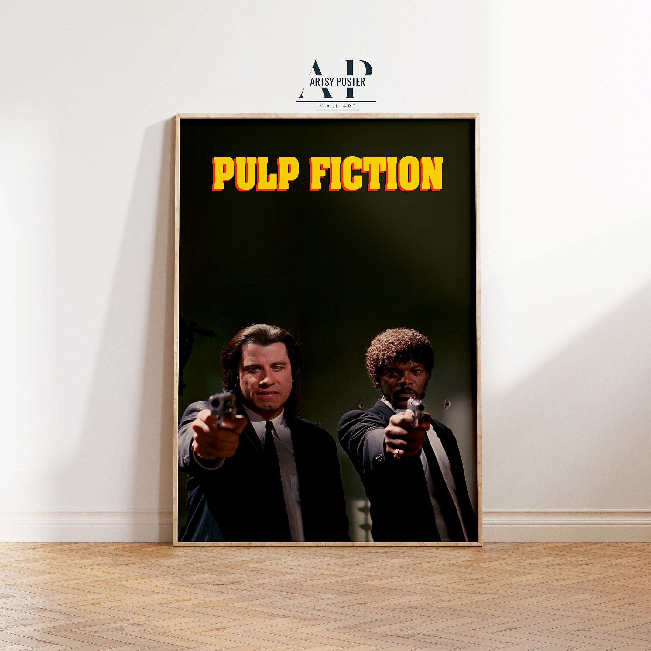 Pulp Fiction Poster, Vintage Movie Wall Art Print, Quentin Tarantino ...