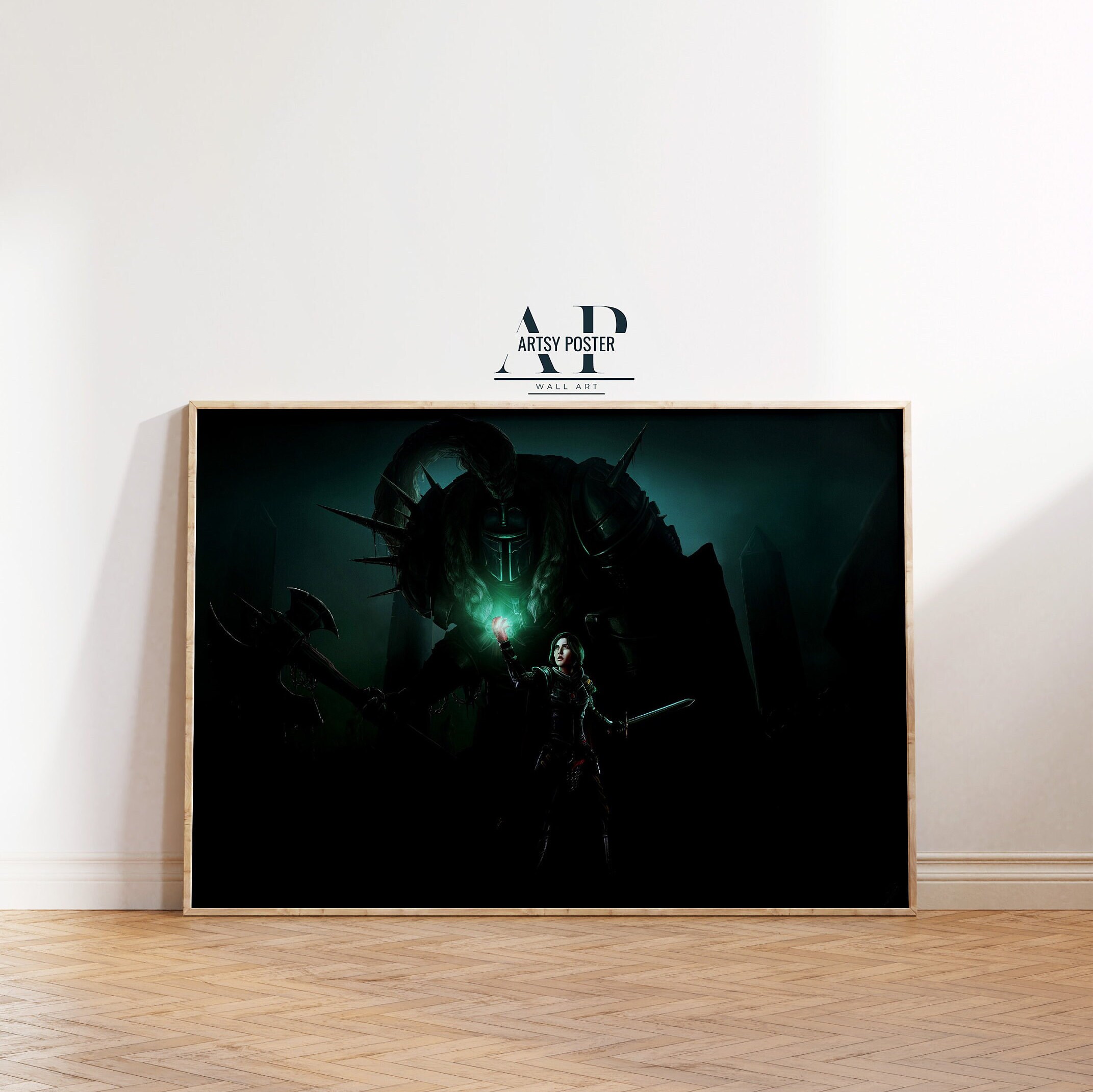 Dark Souls Game Poster, Epic Fantasy Wall Art, Gamer Wall Decor, High ...
