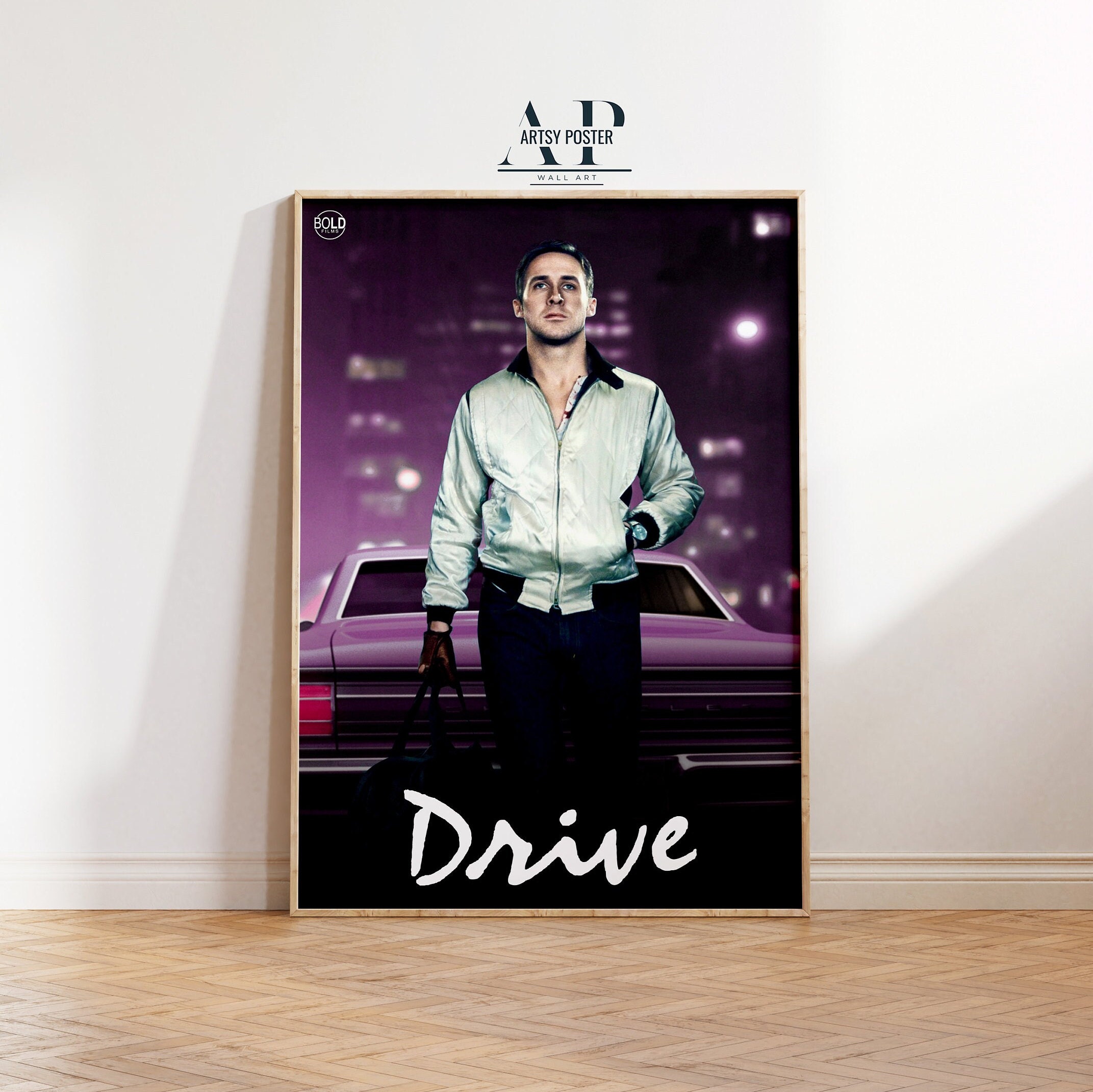 Drive Movie Poster: Ryan Gosling Neon Noir Film Art Print - Etsy