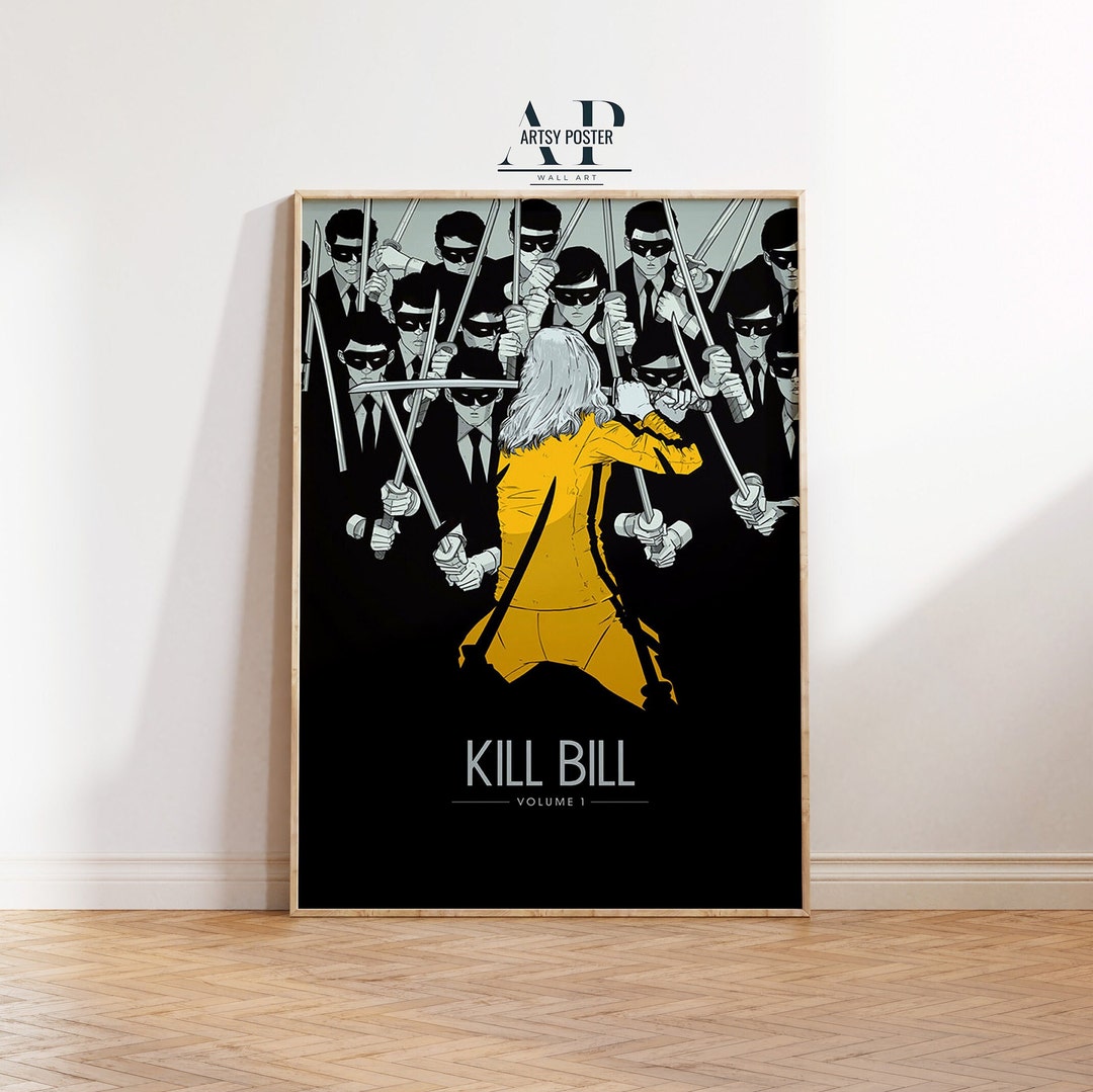 Kill Bill Film Poster, Quentin Tarantino Movie Art Print, Vintage ...
