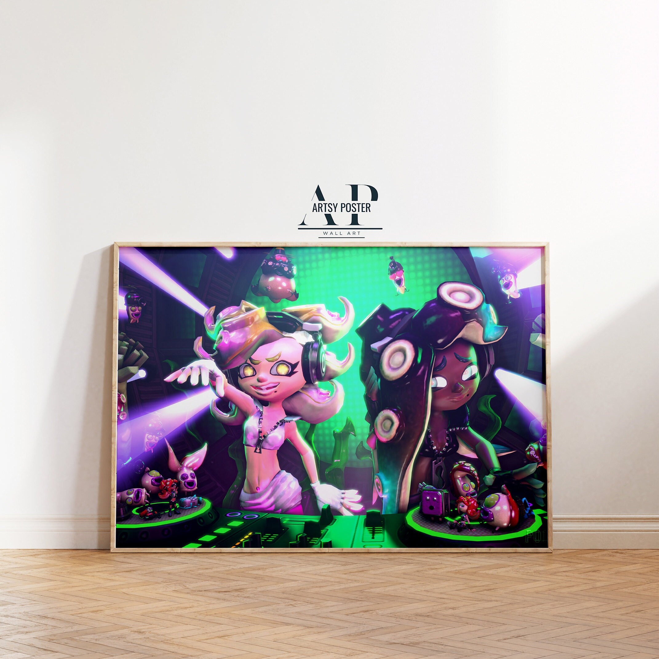 Splatoon Game Poster, Video Game Art Print, Kids Room Wall Decor, Gamer ...