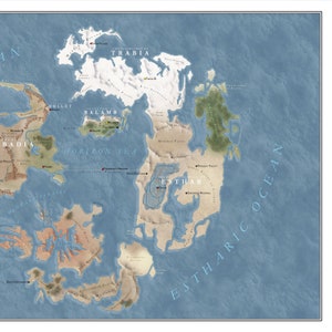 Final Fantasy World Map Poster: Vintage RPG Gamer Art Print - Etsy