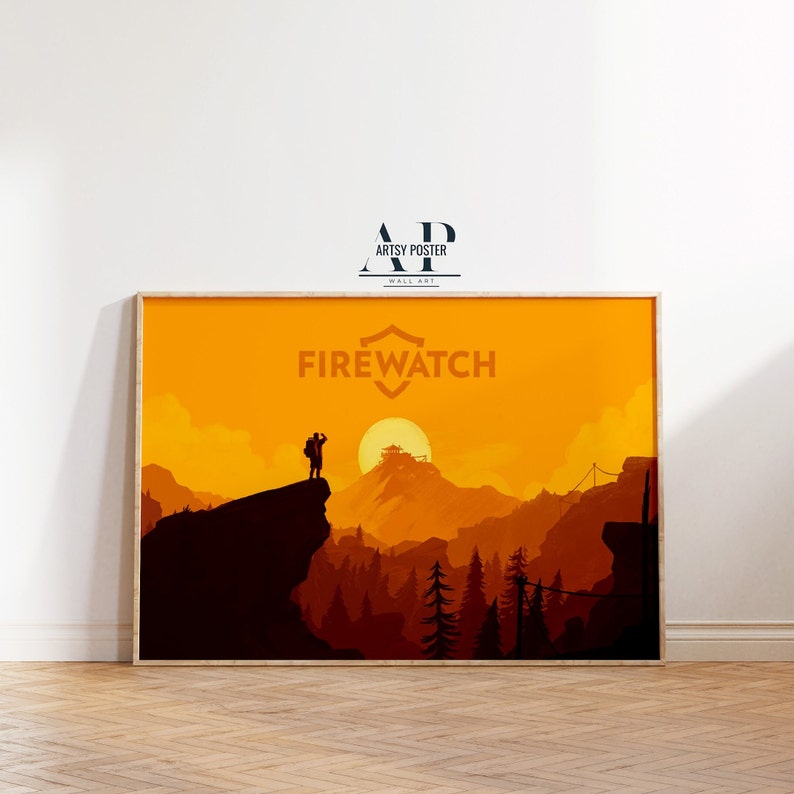 Firewatch Game Poster Nature Wall Art for Gamers Fine Art Print, Gaming ...
