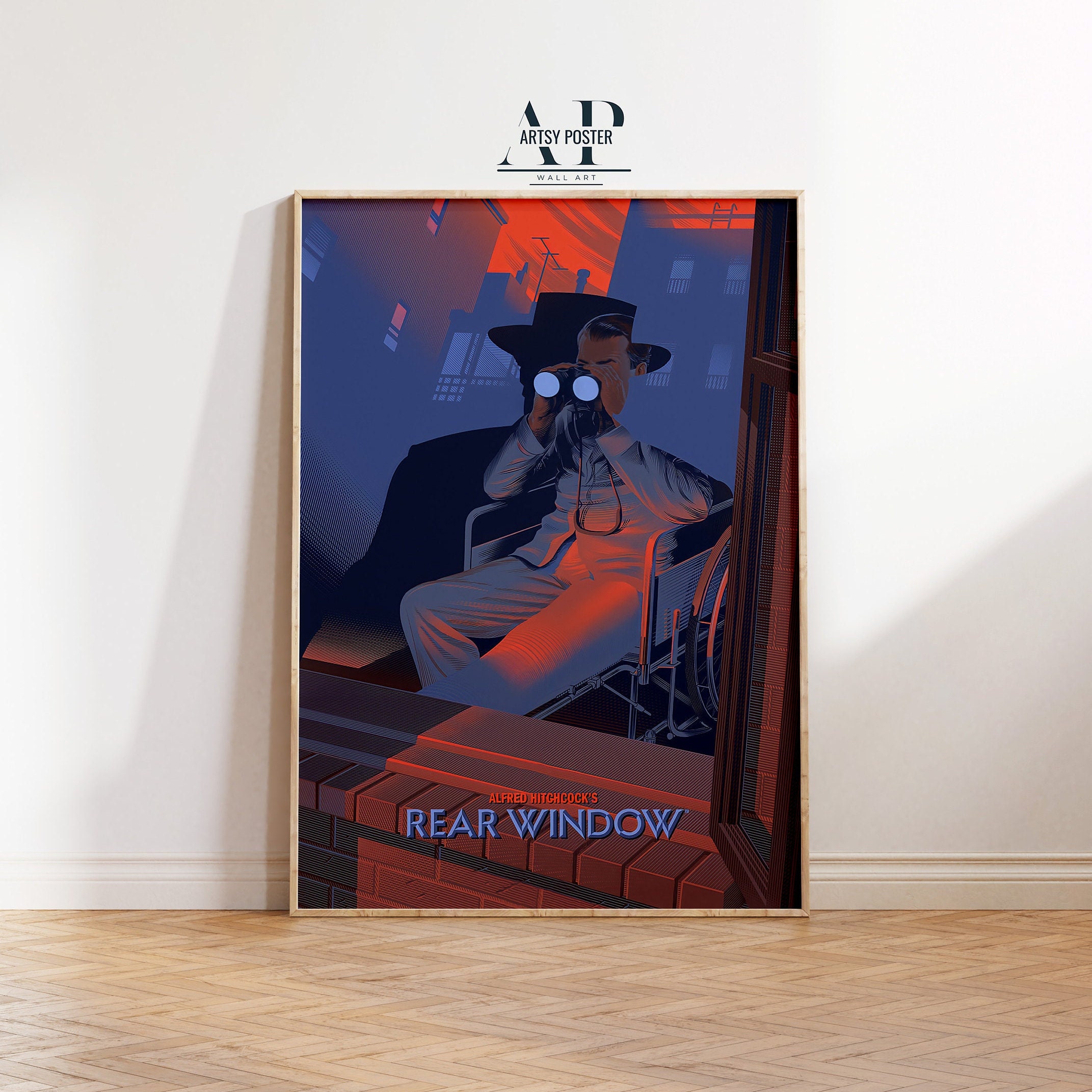 Rear Window Movie Poster, Alfred Hitchcock, James Stewart, Grace Kelly ...