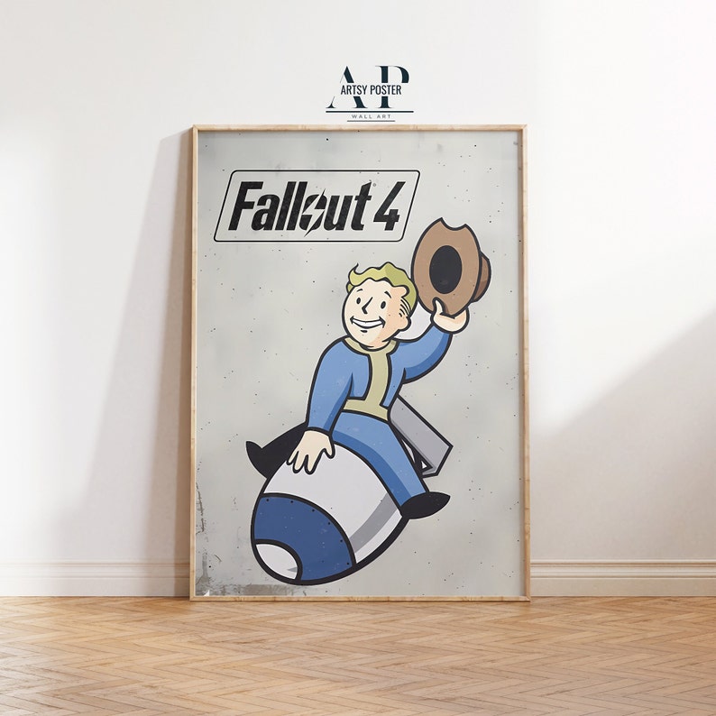 Fallout 4 Video Game Poster, Wasteland Explorer Wall Art, Fine Art ...