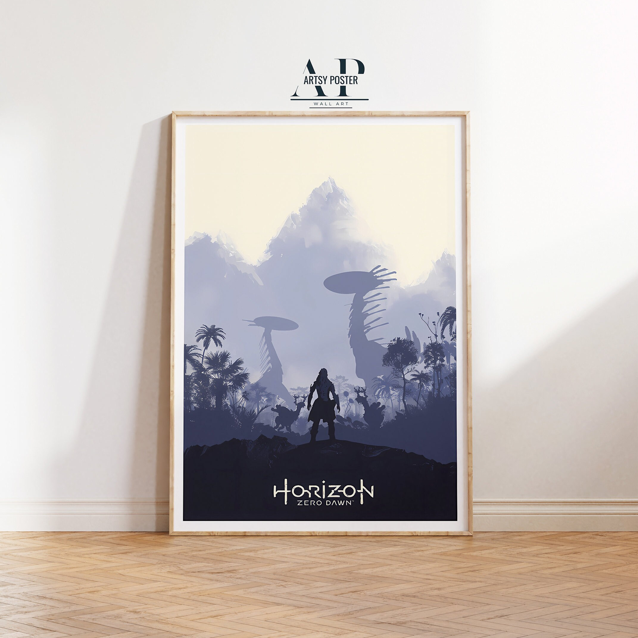 Horizon Zero Dawn Poster: Aloy Action Scene, Gamer Wall Art - Etsy