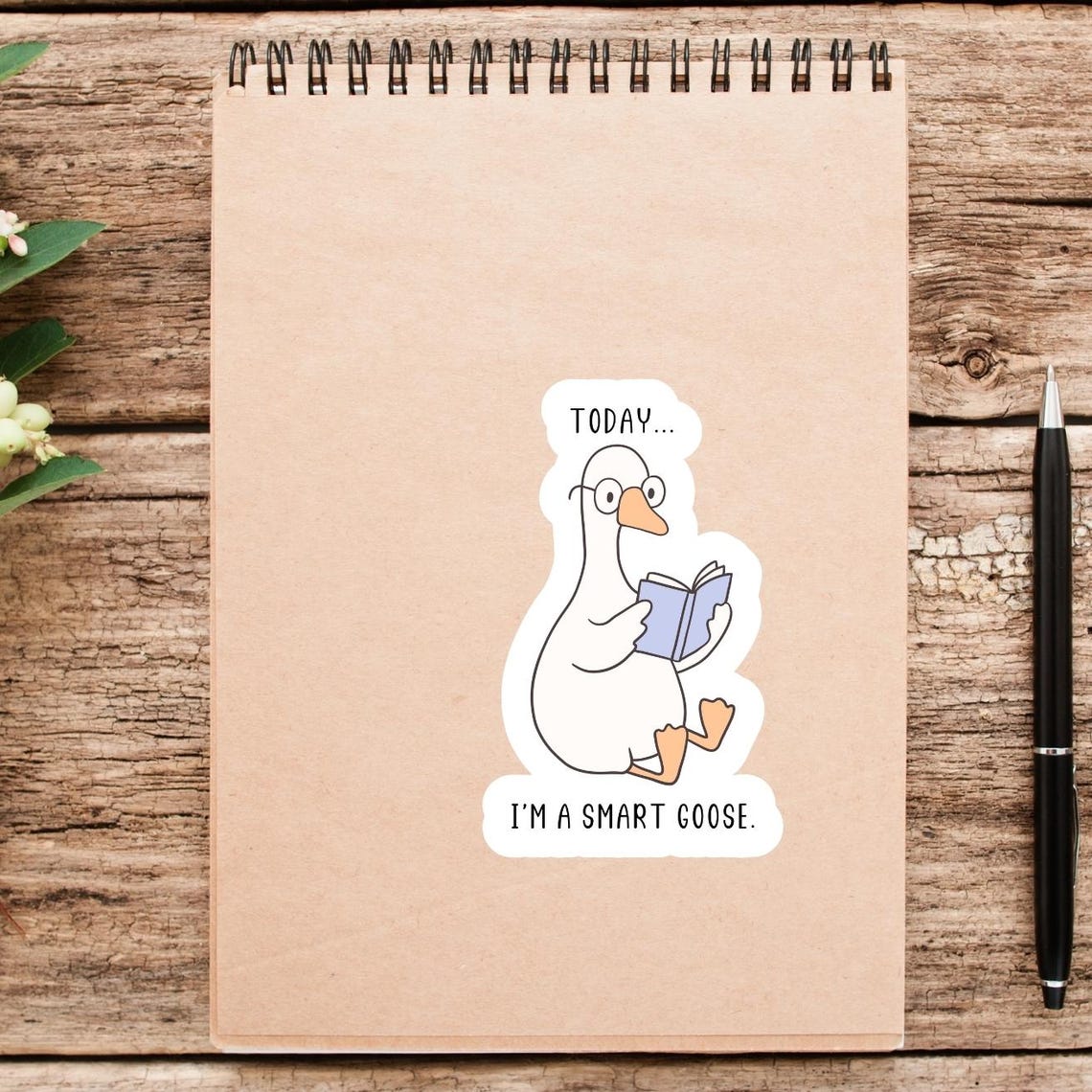 Silly Goose Sticker Holographic Decal Funny Duck Laptop Water Bottle ...