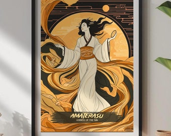 Amaterasu - Japanese Goddess of the Sun - Etsy