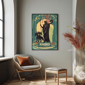 Hades God Poster, Greek God Hades, God of the Underworld, Greek ...