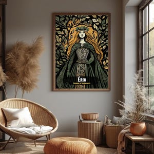 Ériu Goddess Art, Ériu Poster, Ériu Celtic Mythology, Goddess of ...
