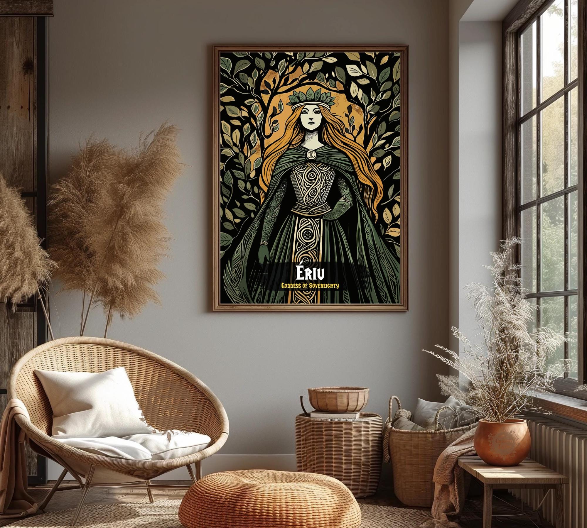 Ériu Goddess Art Print: Celtic Mythology Poster - Etsy