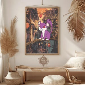 Rattata Poster: Japanese Style Legendary Pokemon Inspired Anime Artwork ...