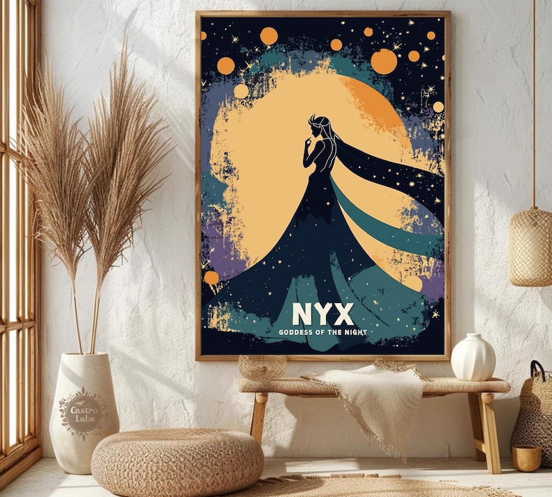 Nyx Goddess Poster: Greek Mythology Fine Art Print - Etsy UK