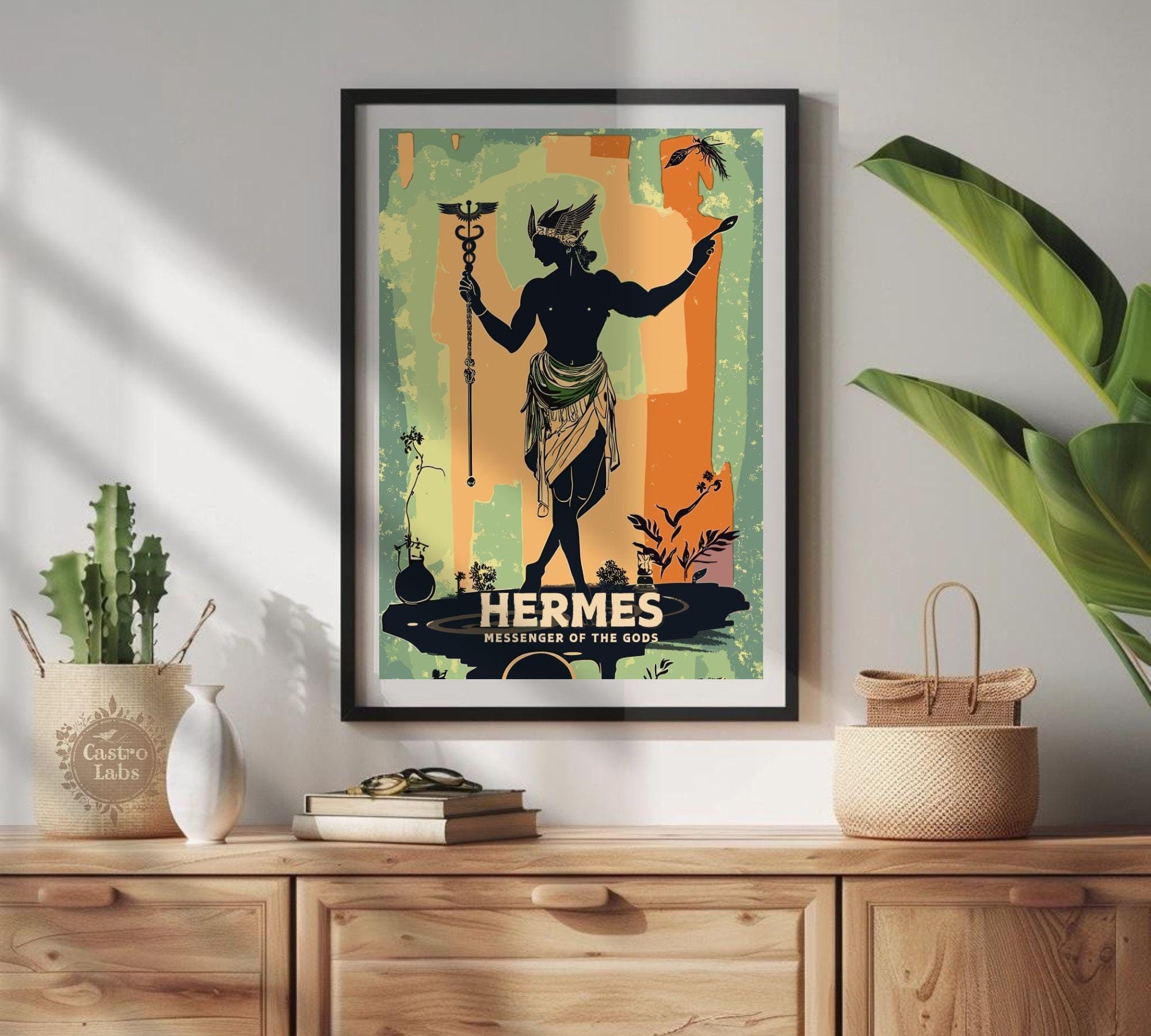 Hermes God Poster, Greek God Hermes, Hermes Messenger of the Gods ...