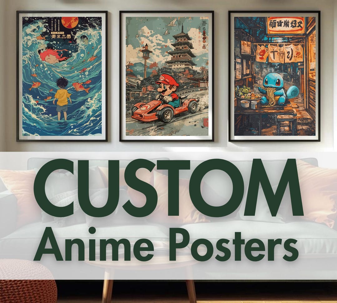 Custom Anime Posters – Personalised Wall Art | Anime Canvas Art | Anime ...